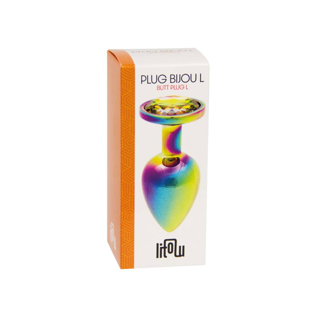 Plug bijou arc-en-ciel L - Litolu | Le Temps Des Plaisirs